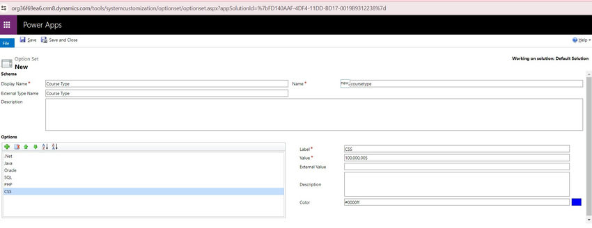 Creating Global Option Sets & Using Them Effectively in CRM